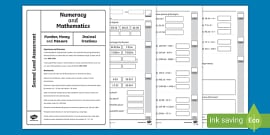 Second Level Numeracy and Mathematics Assessment