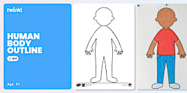 Child's Body Map Template