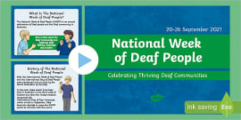 Deaf Awareness PowerPoint | Twinkl Primary Resources