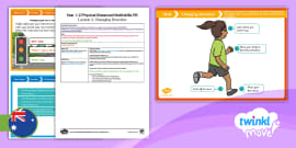 PE Changing Direction and Movement Patterns Lesson Ideas PowerPoint