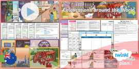 Celebrations Around the World Pairing Activity - Year 3 HASS
