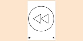 FREE! - Pause Button Icon Colouring | Colouring Sheets