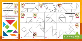 Tangram Animals Activity Booklet (teacher made) - Twinkl