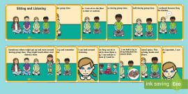 Sitting Story - Social Story - SEN Resources (teacher made)