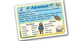 Story Genres Display Posters Pack (teacher made) - Twinkl