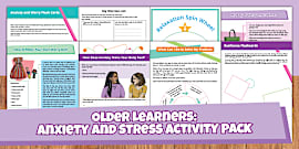 Anxiety and Stress Mental Health Activities Pack