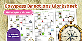 Compass Directions Worksheet | 8 Compass Points Worksheet