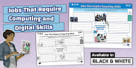 KS2 Jobs That Require Computing and Digital Skills Activity Sheet