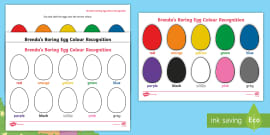Colour Names on Splats - Colour Posters for Classroom