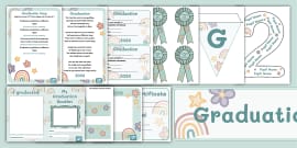 Editable Muted Rainbow Graduation Certificate | Twinkl