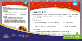 KS2 Dragon Eye Craft: Clay Sculpture Activity (teacher made)