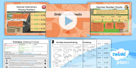 Place Value Decimal Number Hoop Activity (teacher made)