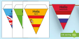 Printable Flags from Around the World Posters (teacher made)