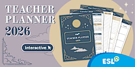 ESL Teacher Planner 2026 - Floral Ceramics