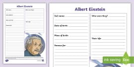 Albert Einstein Timeline (teacher made) - Twinkl