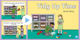 Tidy Up Time Social Situation Posters (teacher made)