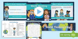KS1 World Thinking Day Crossword (teacher made) - Twinkl