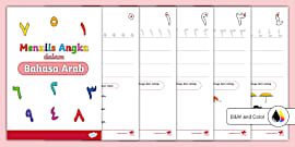 Poster Angka Bahasa Arab (teacher made) - Twinkl