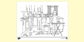 FREE! - Home Safety Colouring Page | Colouring Sheets