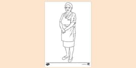 FREE! - Lunchtime Supervisor Colouring Sheet | Twinkl