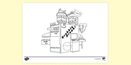 Washing Machine Colouring Sheet | Colouring Sheets - Twinkl