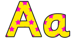 👉 Star-Themed Display Lettering (teacher made)