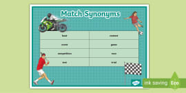 Display Synonyms Word Mat (teacher made) - Twinkl