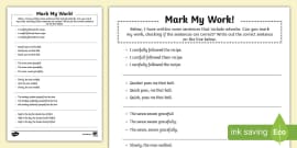 Mark My Work! Adverbs PowerPoint Quiz