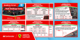 FREE Scuderia Ferrari: Second Grade Formula One Charts and Graphs Math