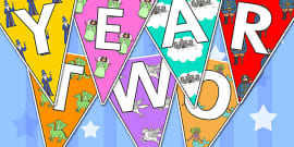 👉 Welcome to Reception Bunting Fantasy Themed - Twinkl