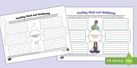 Being Active Mind Map,being active, exercise (teacher made)