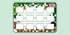 KS1 Visual Timetable Interactive PowerPoint Winter - Twinkl