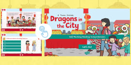Dragons in the City Reading Comprehension Board Game