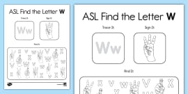 ASL Find the Letter C Activity (Teacher-Made) - Twinkl