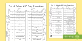 End of Term Activity Booklet (teacher made)