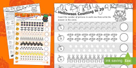 Halloween Counting Worksheet | Primary Resources - Twinkl