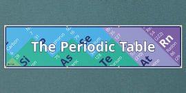 Periodic Table of Elements Poster | KS3 Chemistry | Beyond