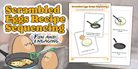 Making Scrambled Eggs Sequencing Activity - KS1 - Twinkl