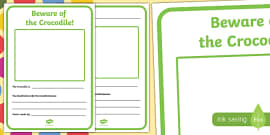Parts of a Crocodile Labelling Activity,Crocodile, - Twinkl