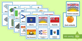 Canada's Provinces and Territories Slogans Matching Cards
