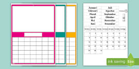 Months of the Year Seasons Display Signs Indonesian - Twinkl