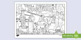 Yorkshire Rose Colouring Page (teacher made) - Twinkl