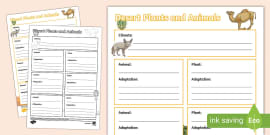 Animal Information Report Template | Science | F-2 - Twinkl