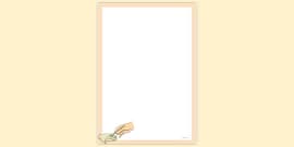 FREE! - Hand Gripping a Pen Page Border | Page Borders | Twinkl