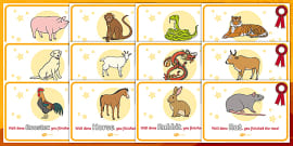 Chinese New Year Animal Race Board Game (teacher made)