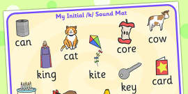 Initial g Sound Mat (teacher made)