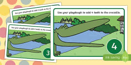 Counting Squash Playdough Mats (Hecho por educadores)