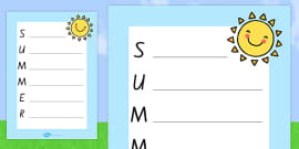 Seaside Poem Template | Poetry | Twinkl Ireland - Twinkl