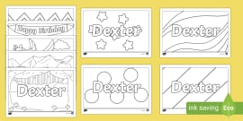 FREE! - Lexi Name Simple Colouring Activity Sheet - Twinkl