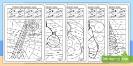 Binary Code Christmas Colouring Sheets- KS2 (Teacher-Made)